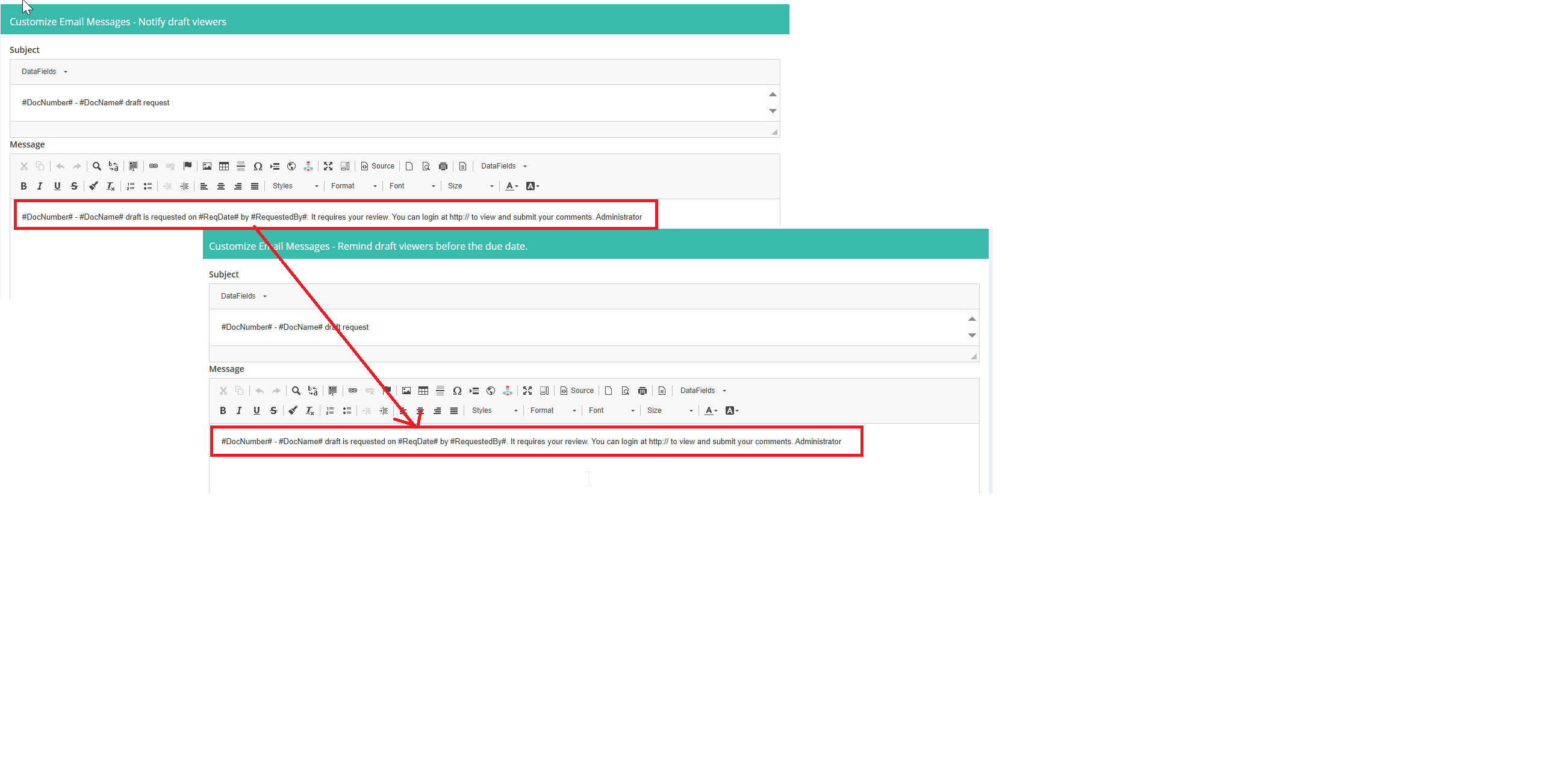 Bug 28011 Customize Email Messages Notify Draft Viewers Without Enable The Email Its